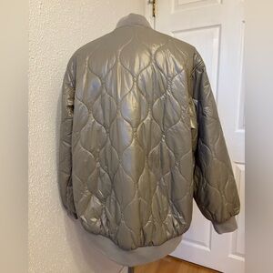 H&M | Jackets & Coats | Hm Quilted Taupe Bomber Jacket | Poshmark